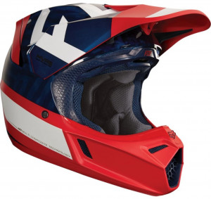Casca Fox V3 Preest Helmet ECE navy/red