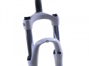 Furca telescopica MTB 26" Sr Suntour XCT-V2-DS, cursa 100mm , alb lucios