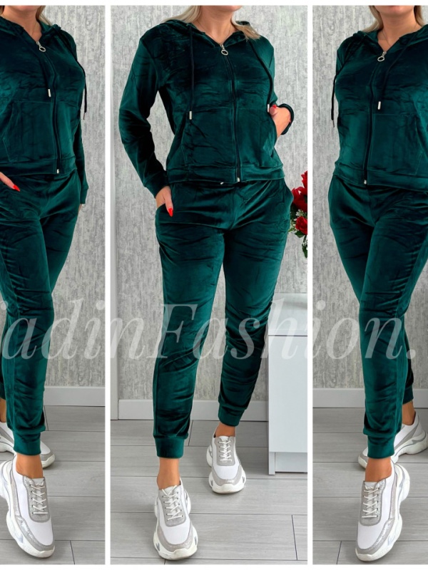 Trening Catifea Dama CATTY- Verde