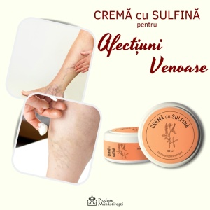 Crema cu Sulfina pentru Afectiuni Venoase – 100 ml