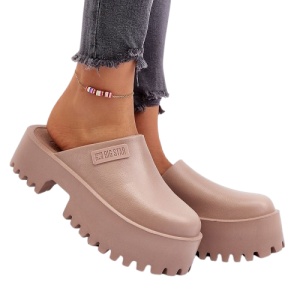 Slapi cu platforma BIG Beige