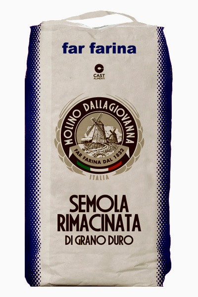 Semola Rimacinata di Grano Duro. 5 Kg. Farina Dallagiovanna