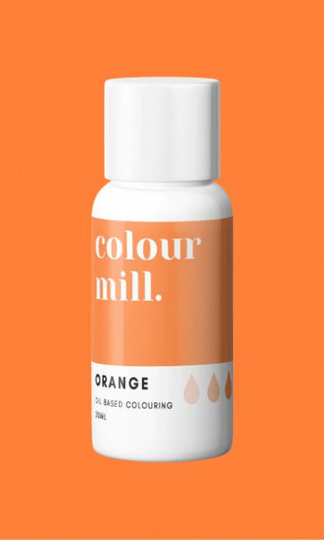 Arancio Colour Mill. Colorante alimentare a base olio di 20 ml