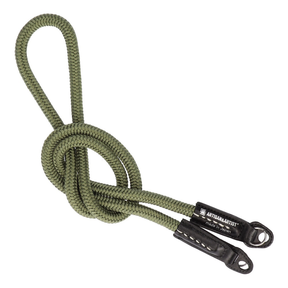 Artisan & Artist ACAM 301A Khaki, Strap din matase 98cm, tehnica Kumi-himo | vivomag.ro