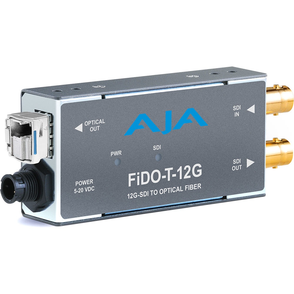 AJA FiDO-T-12G, Convertor 12G-SDI la fibra optica LC | vivomag.ro