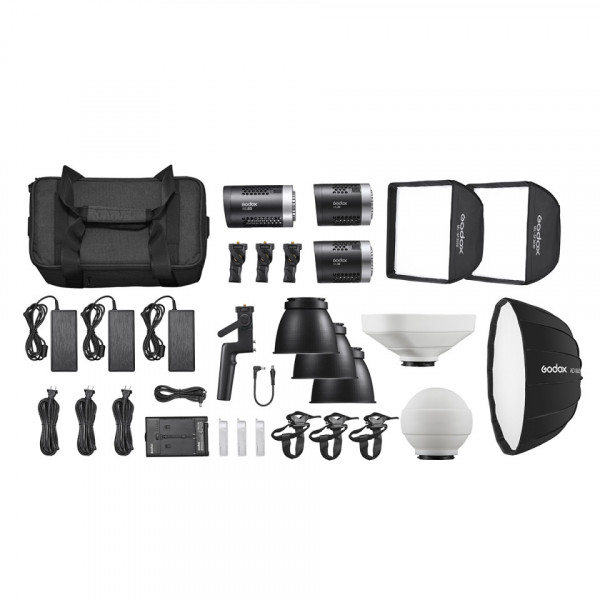 Kit Lampa LED Godox ML60 si 2 lampi LED ML30 cu accesorii