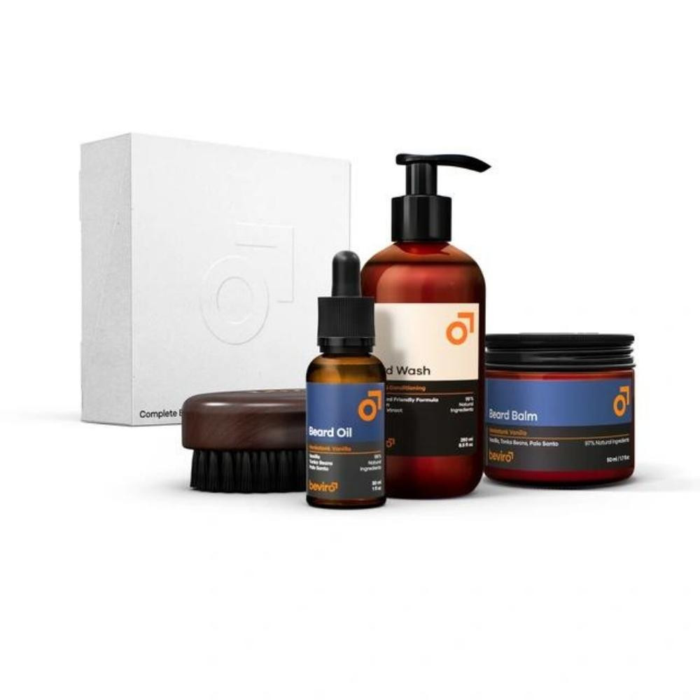 Set cadou îngrijire barbă Beviro Complete Beard Set Honkatonk Vanilla