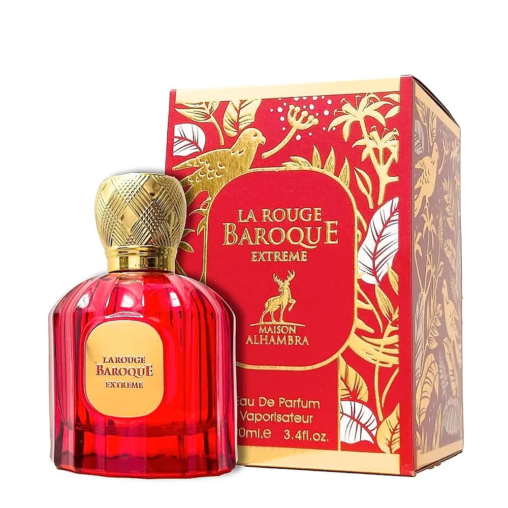 Apa de parfum La Rouge Baroque Extreme 100 ml, unisex, Maison Alhambra