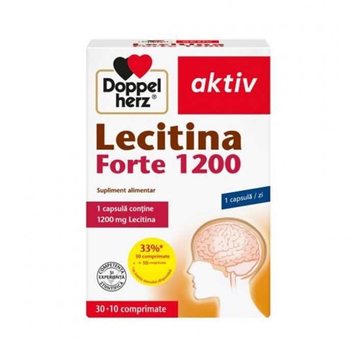Lecitina Forte, 30 + 10 capsule, Doppelherz