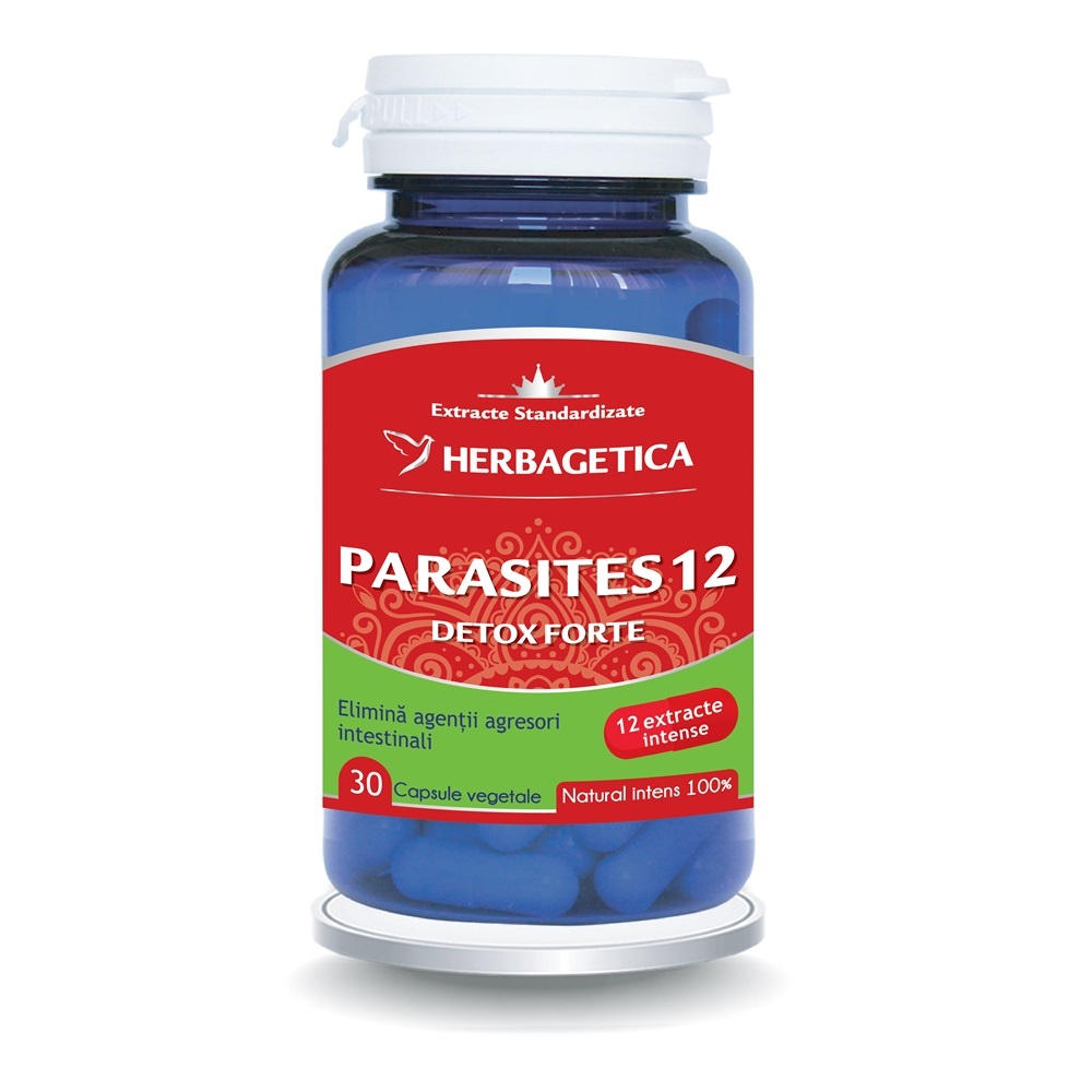 Parasites 12 detox forte, 30 capsule, Herbagetica