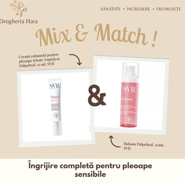 Pachet Cremă calmantă pentru pleoape iritate Topialyse Palpebral 15 ml ...