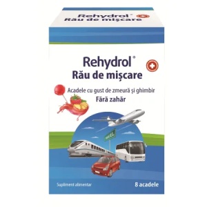 Acadele pentru rău de mișcare Rehydrol, 8 acadele, MBA Pharma Innovation