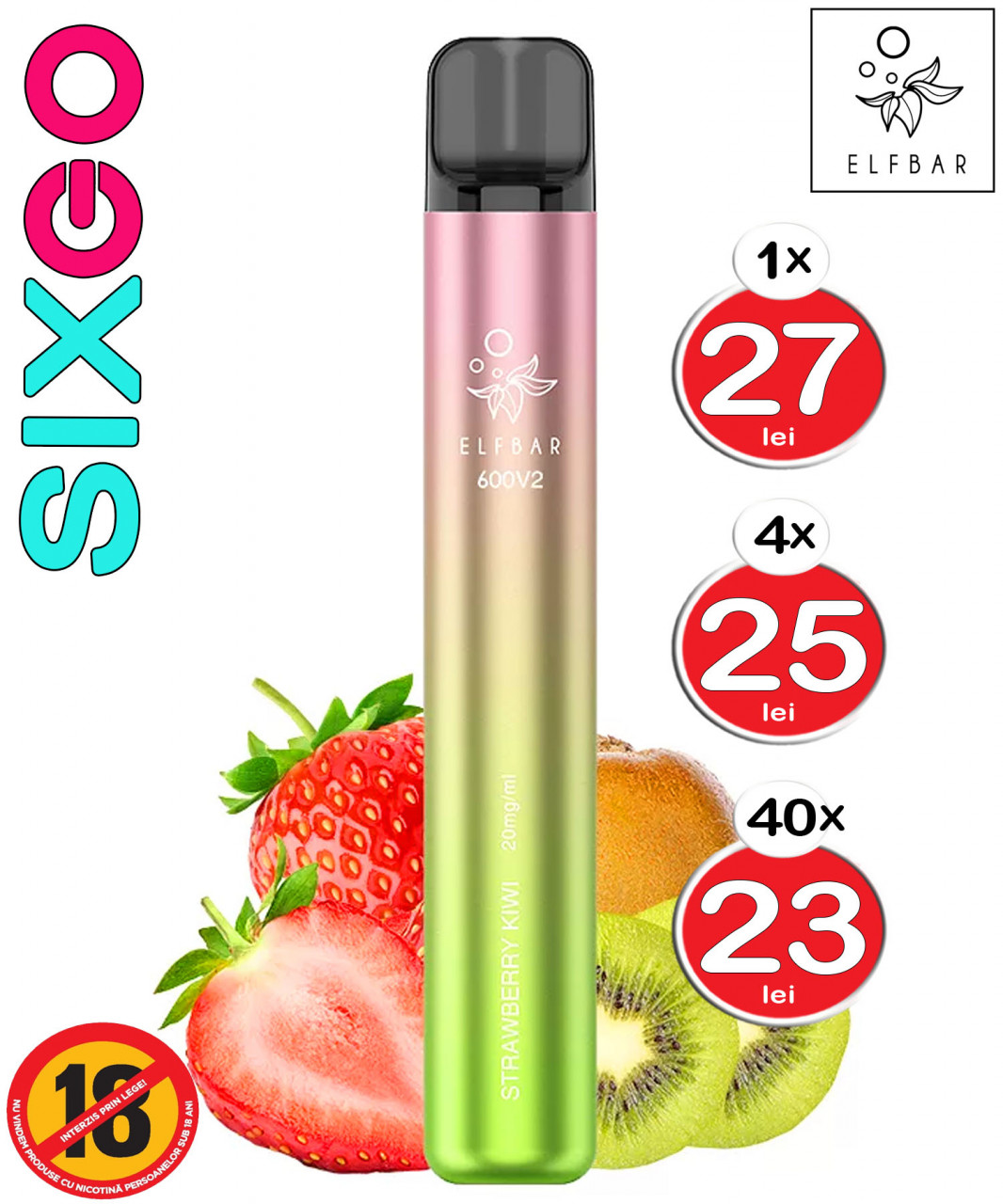 Elf Bar V2 Strawberry Kiwi