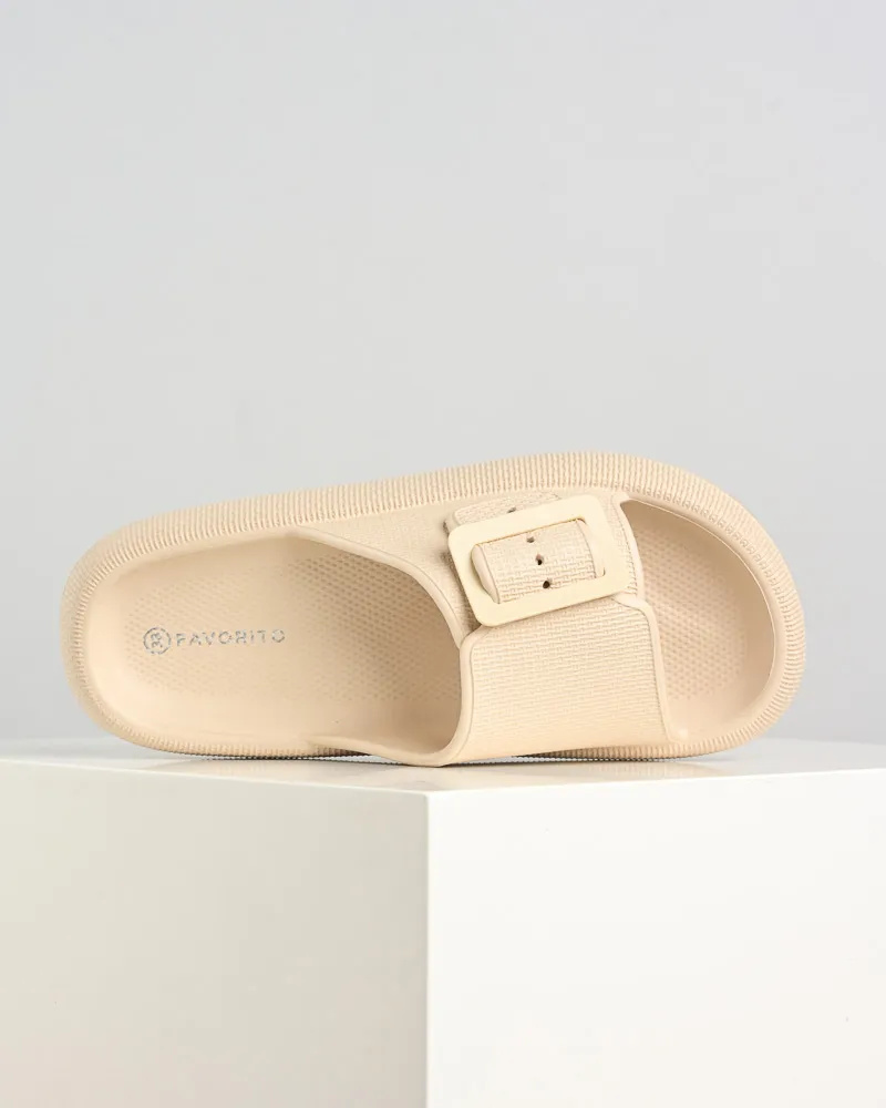 Gumene ženske papuče LP802401 bež