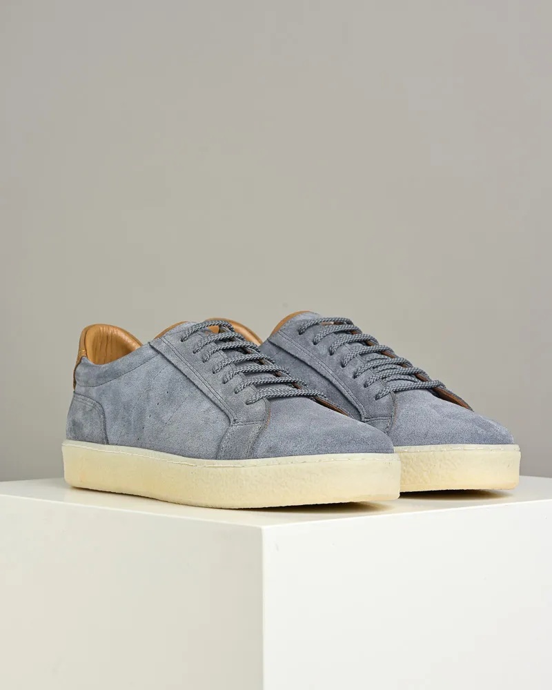 Kožne muške patike/cipele A5006 sive