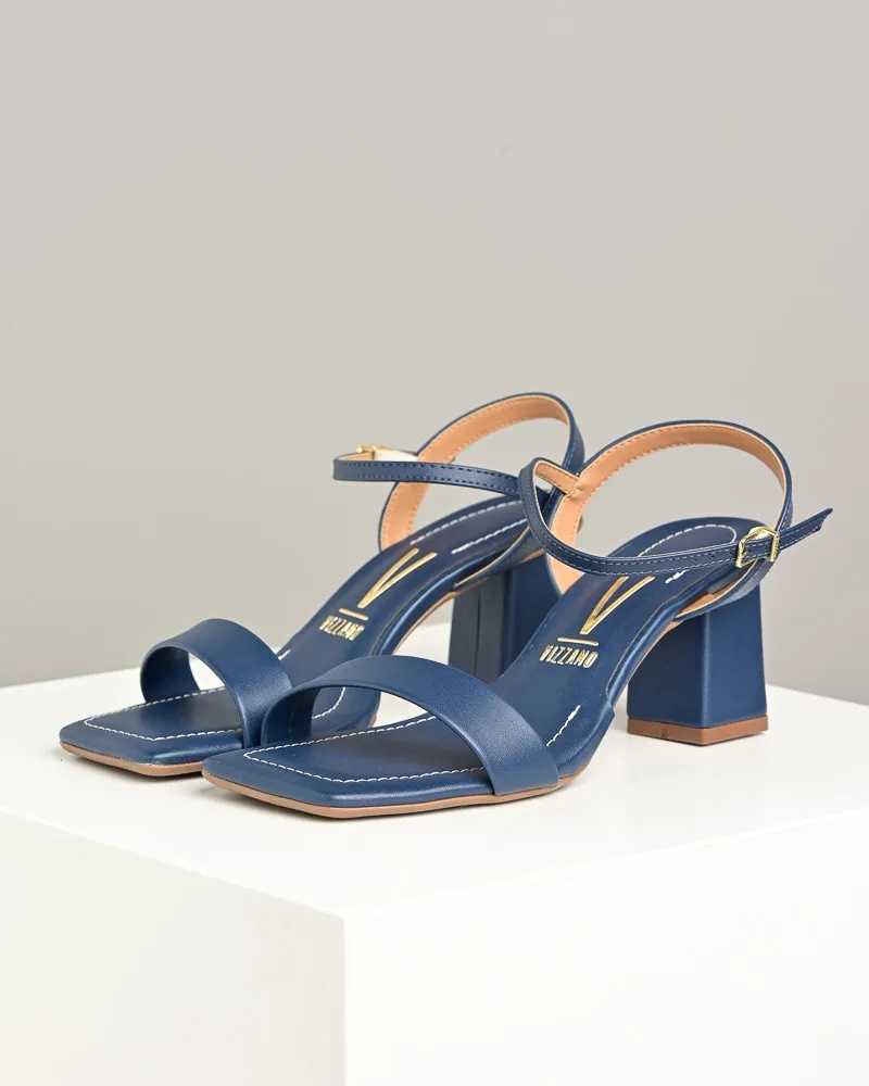 Sandale na štiklu 6455.101.7286 teget