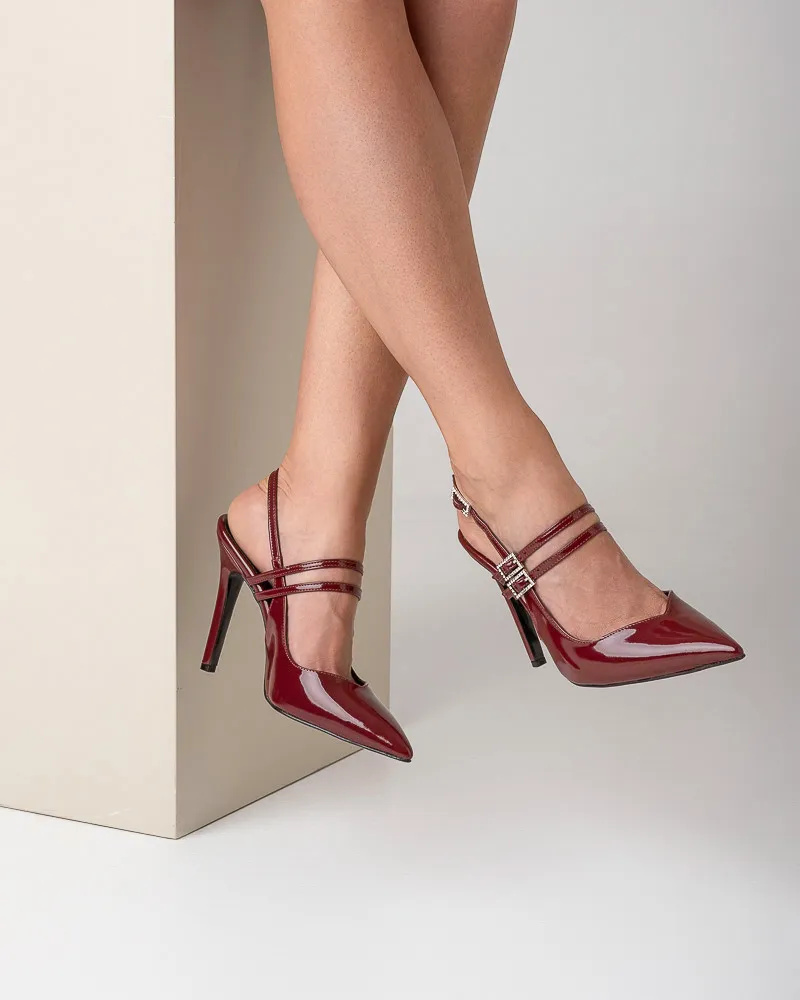 Cipele sa otvorenom petom 2306 bordo