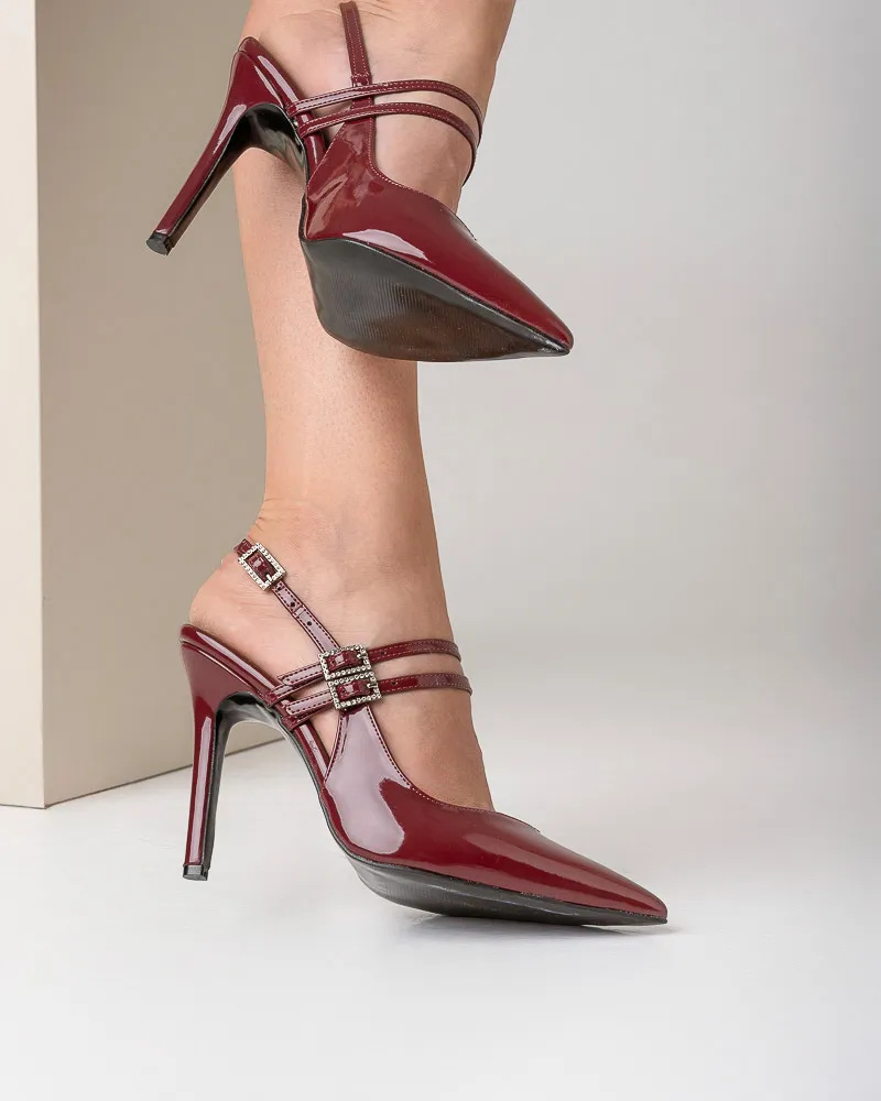 Cipele sa otvorenom petom 2306 bordo