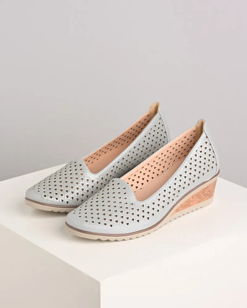 Ženske cipele na ortoped petu C2213-2 sive