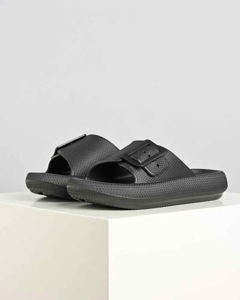 Gumene ženske papuče LP802401 crne