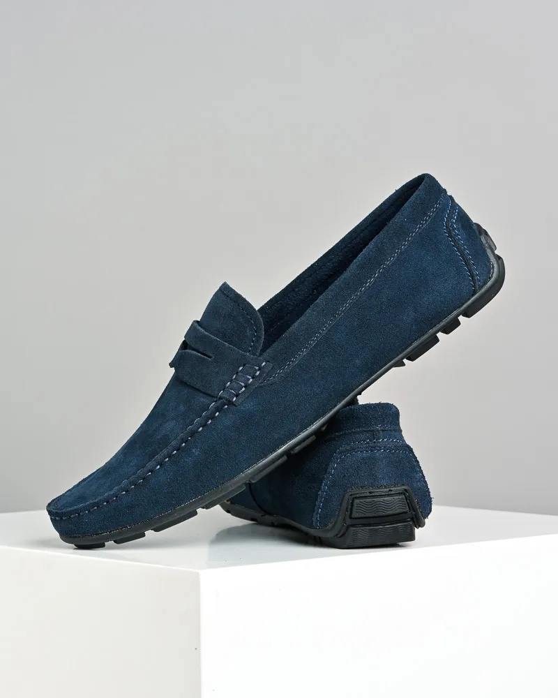 Kožne muške mokasine M38A2568 teget