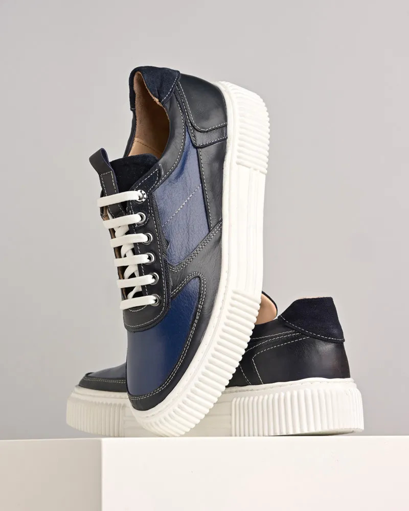 Muške kožne patike/cipele 2033-017 teget