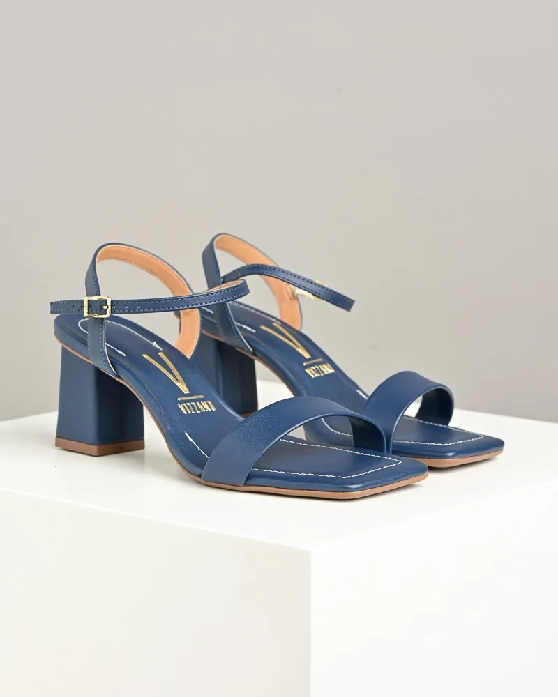 Sandale na štiklu 6455.101.7286 teget