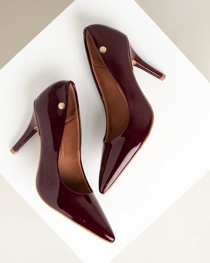 Lakovane cipele na štiklu 1184.1101.13488 bordo
