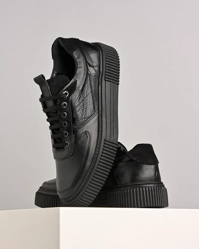 Muške kožne patike/cipele 2033-01 crne