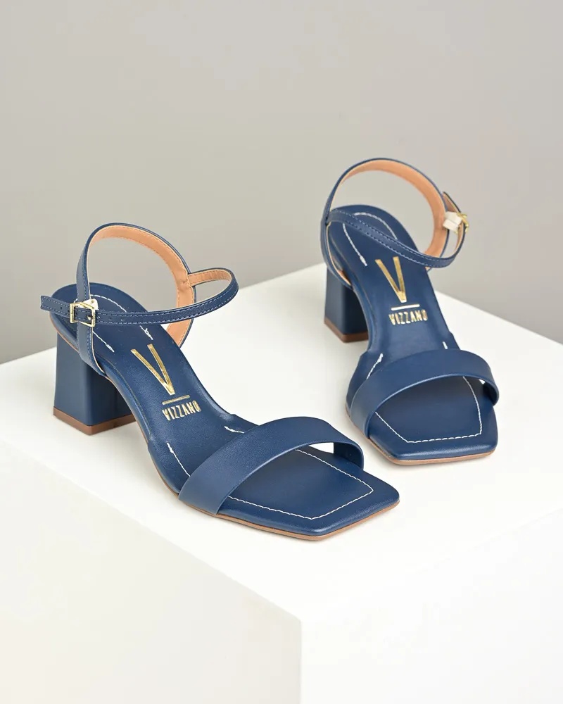 Sandale na štiklu 6455.101.7286 teget