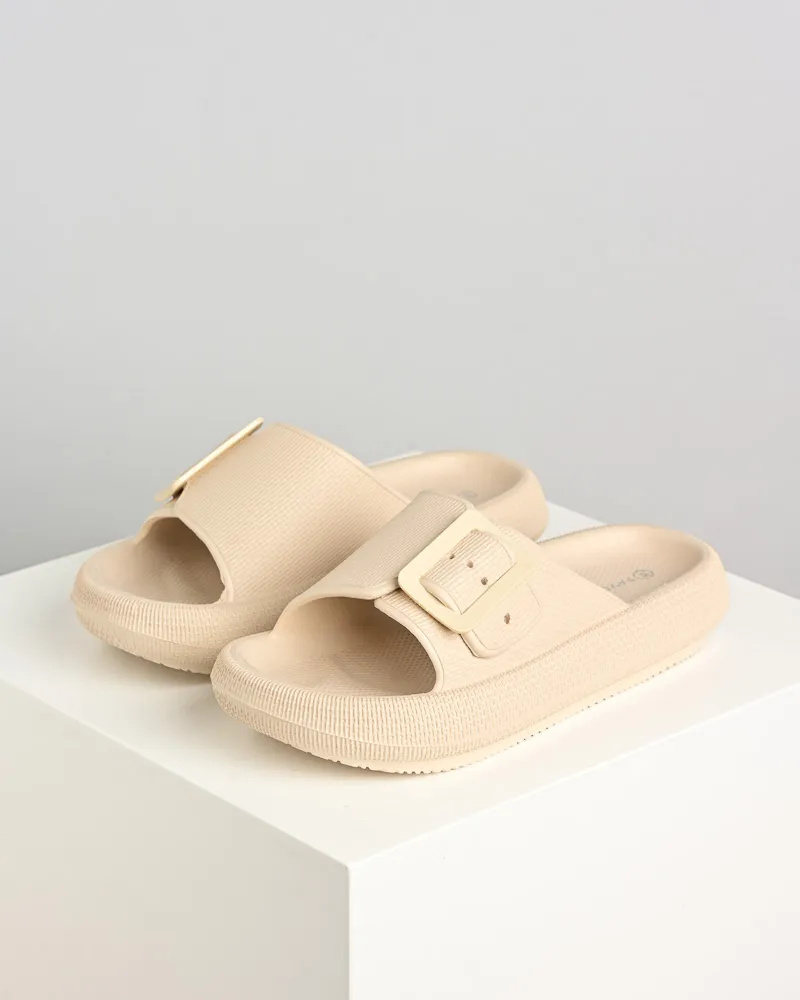 Gumene ženske papuče LP802401 bež