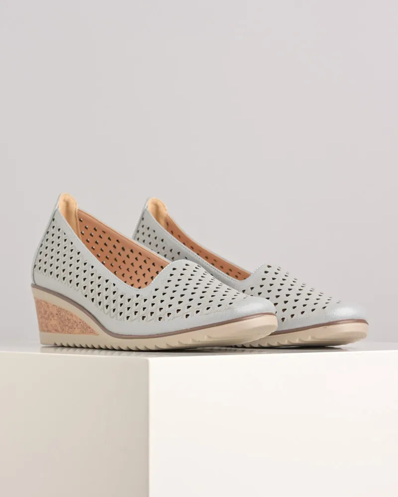 Ženske cipele na ortoped petu C2213-2 sive