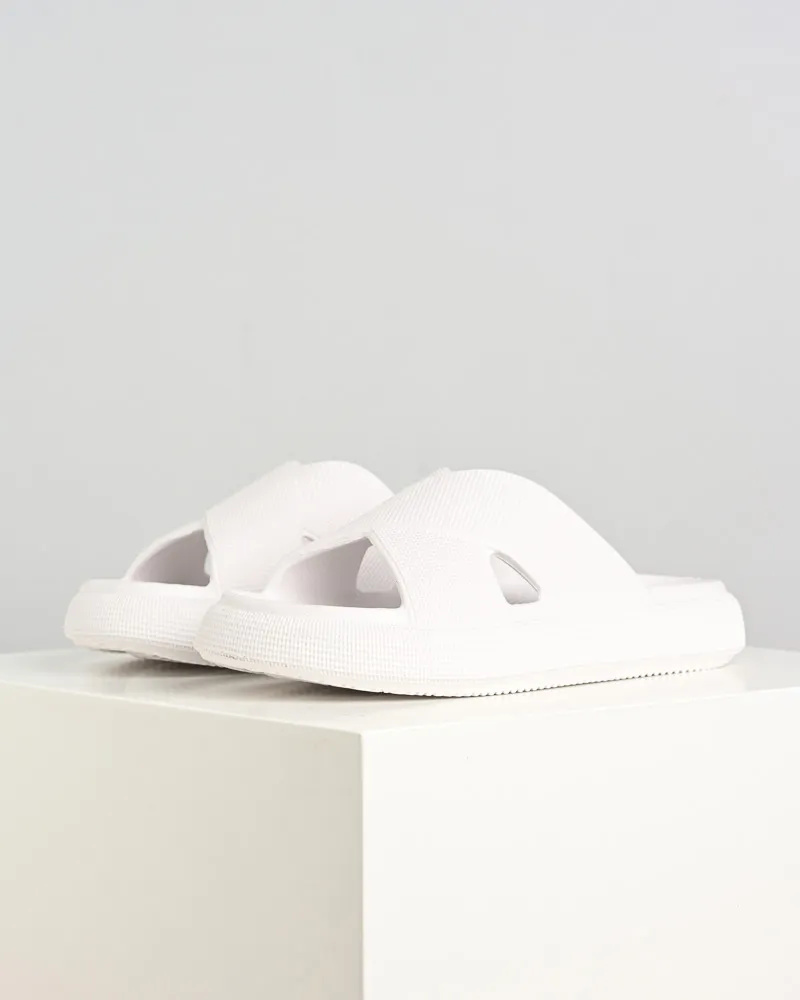 Gumene ženske papuče LP802400 bele