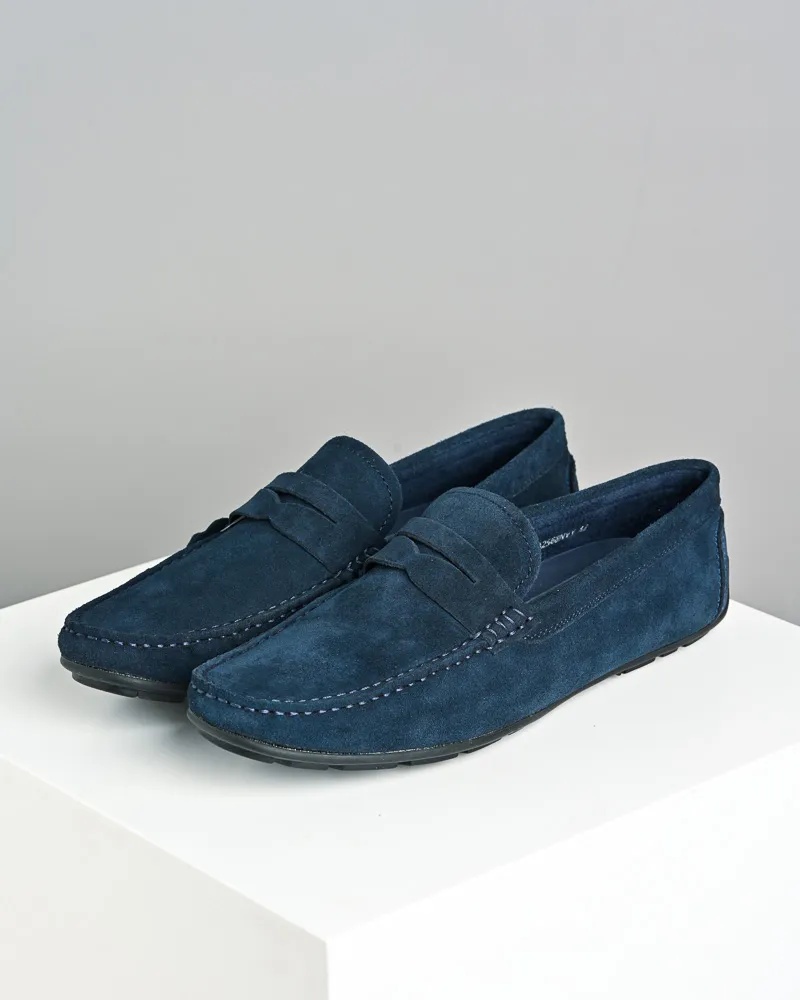 Kožne muške mokasine M38A2568 teget