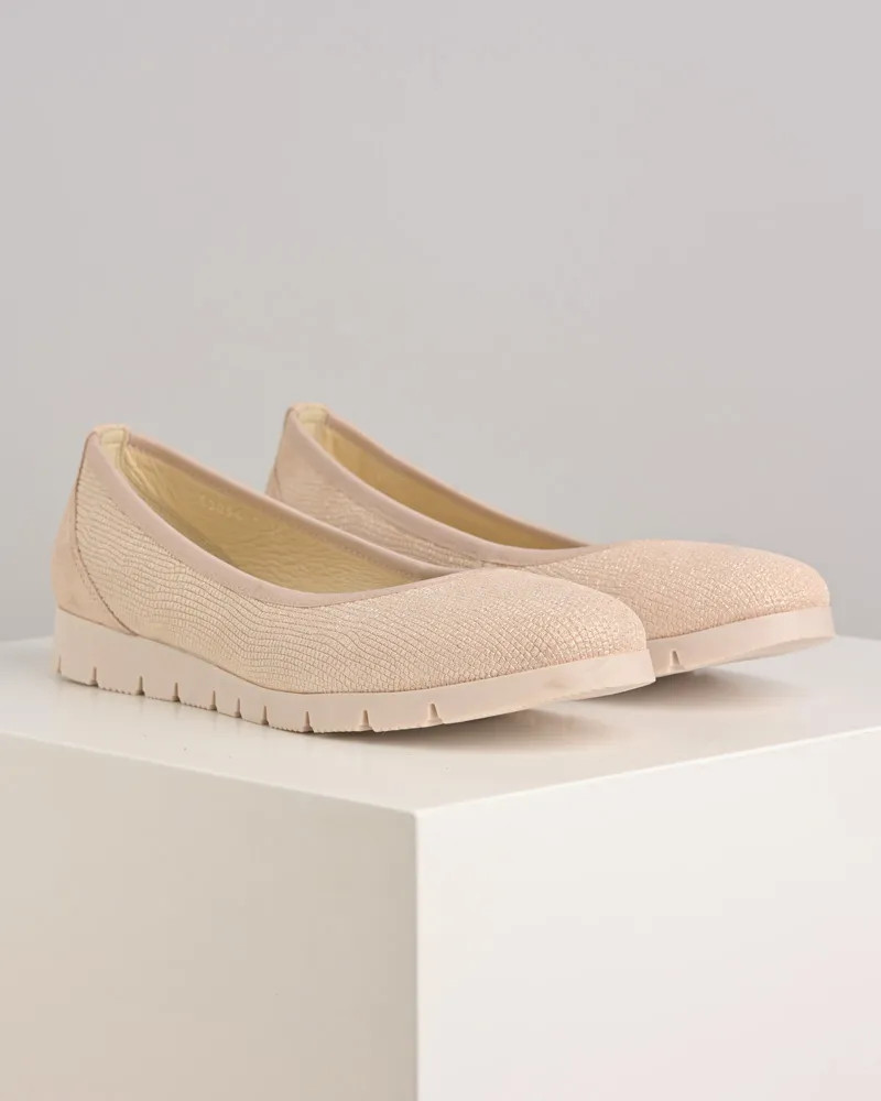 Kožne ženske baletanke 52094-7 roze