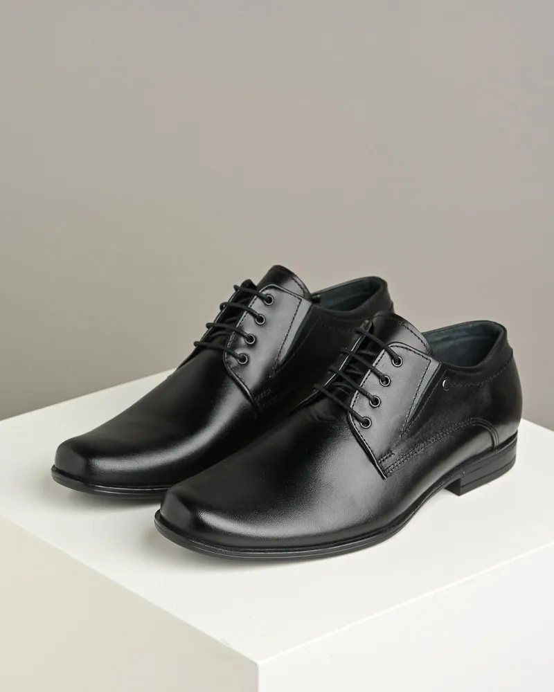 Muške elegantne kožne cipele 4080-01 crne, manjih brojeva (38-39)
