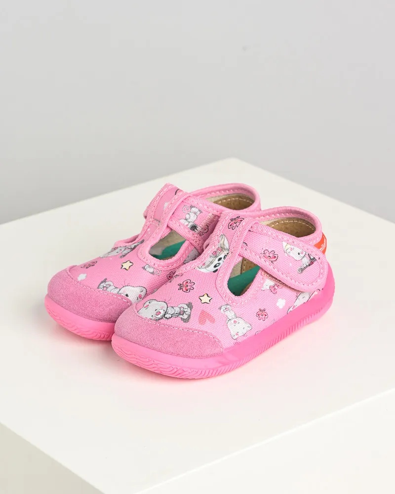 Patofnice sa kožnim anatomskim uloškom 226/10 pink sa macama