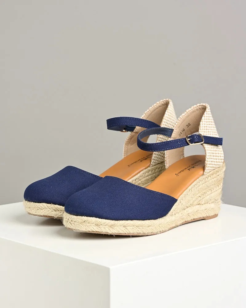 Sandale na platformu S416 teget