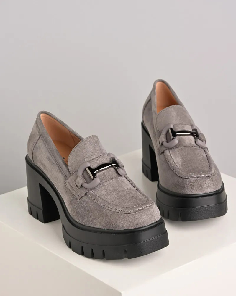 Ženske cipele na platformu C2513 sive