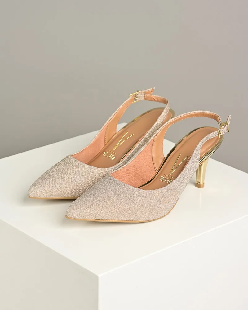 Ženske cipele sa otvorenom petom 1185.700.26594 zlatne