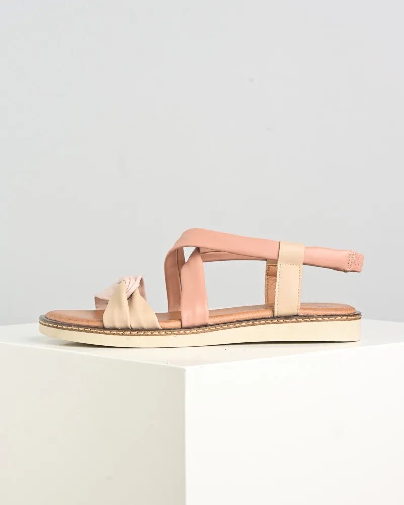 Ženske ravne sandale S2378 roze