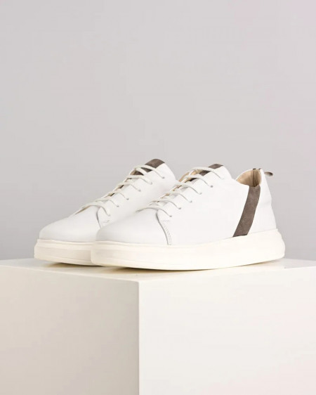 Kožne muške patike/cipele P214 bele