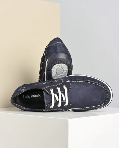 Kožne muške brodarice 11153-2 teget