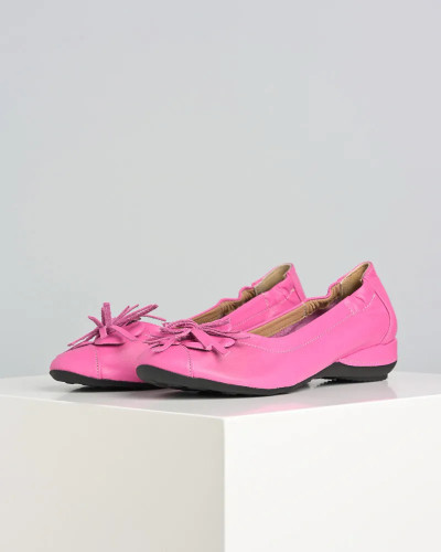 Kožne ženske baletanke 9482/1237 pink
