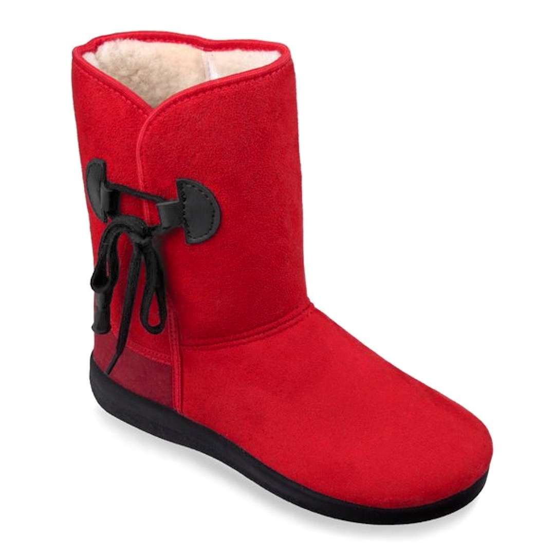 Cizme ortopedice, imblanite, pentru femei, Mjartan 027-T71 rosii