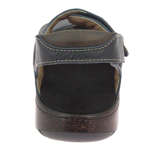 Sandale ortopedice piele naturala barbati PodoWell Howard negru