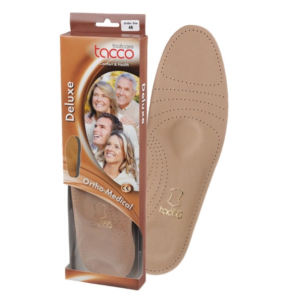 Branturi ortopedice cu suport plantar, piele naturala Tacco Deluxe