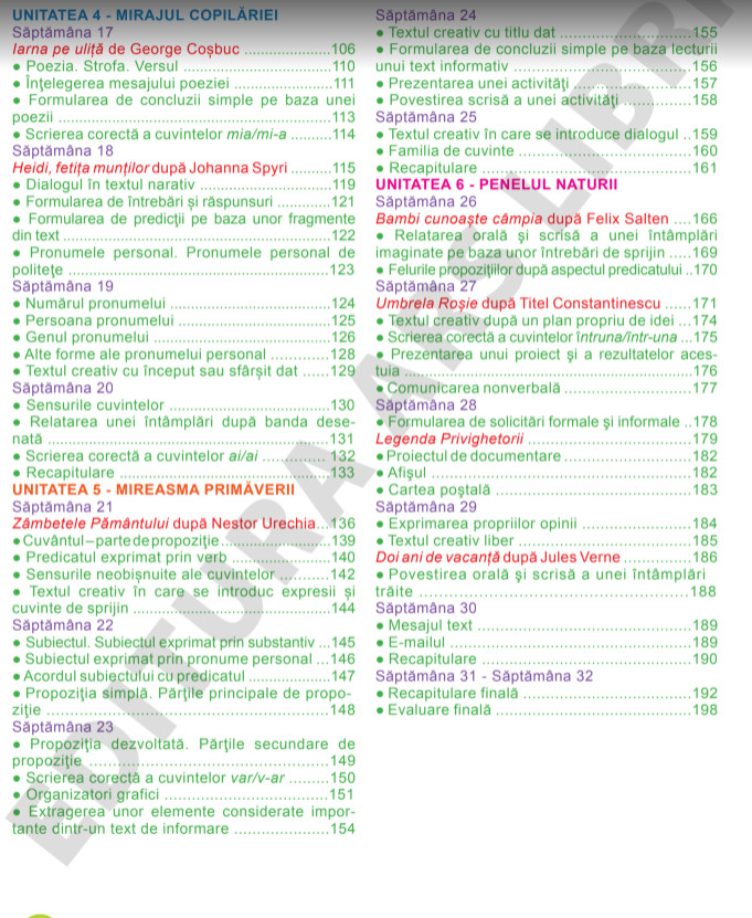 Descoperim împreună limba și literatura română! - Caiet de lucru clasa a IV-a