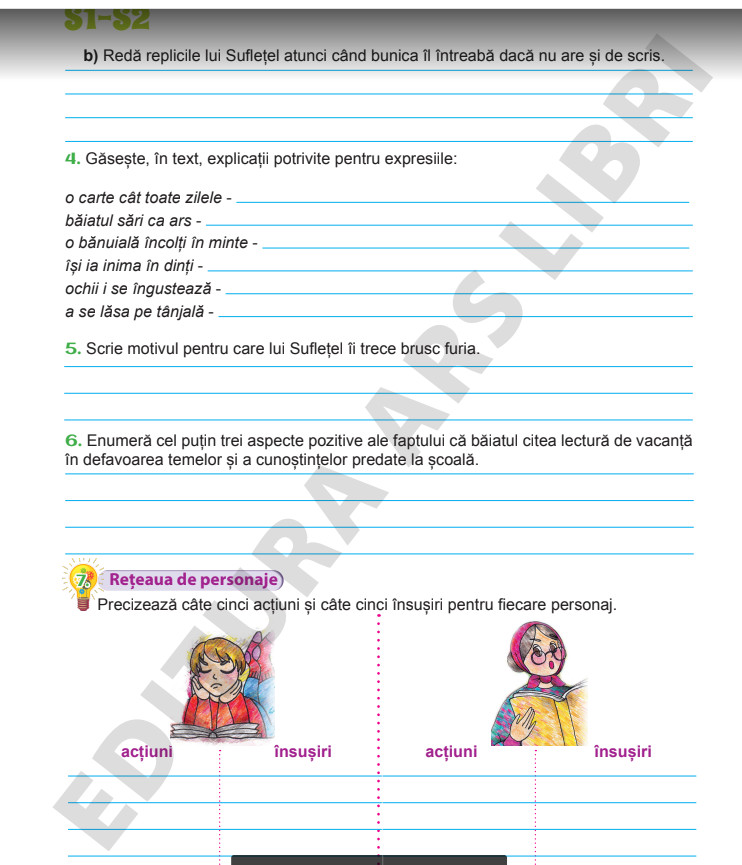 Descoperim împreună limba și literatura română! - Caiet de lucru clasa a IV-a