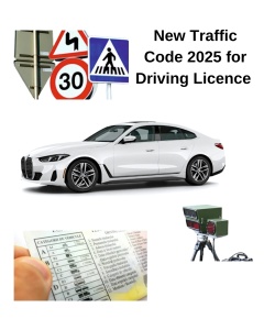 Traffic Code for Driving Licence in English 2025